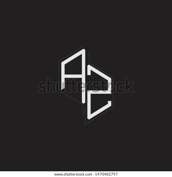 Az Initial Letters Logo Monogram Down Stock Vector (Royalty Free ...