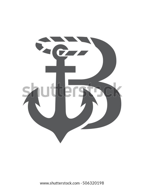 B Anchor Stock Vector (Royalty Free) 506320198 | Shutterstock