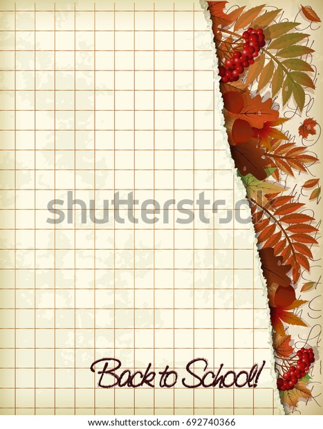 Back School Old Style Card Vector Stock Vector (Royalty Free) 692740366 ...