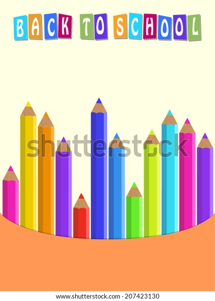 Back School Vector Backgrounds Easy Edit Stock Vector (Royalty Free ...