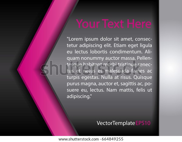 Backdrop Black Pink Pattern Stock Vector (Royalty Free) 664849255 ...