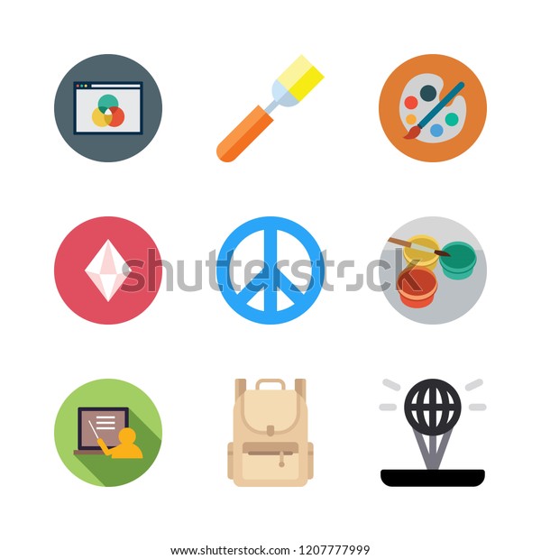 Backdrop Icon Set Vector Set About Stock Vector (Royalty Free ...