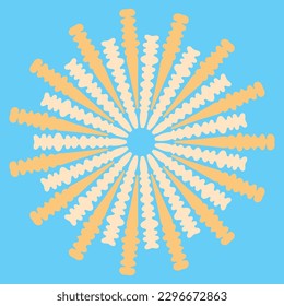 Background Flat Sun Rays Stock Vector (Royalty Free) 2296672863 ...