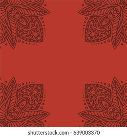 Background Mehendi Pattern Stock Vector (Royalty Free) 639003370 ...