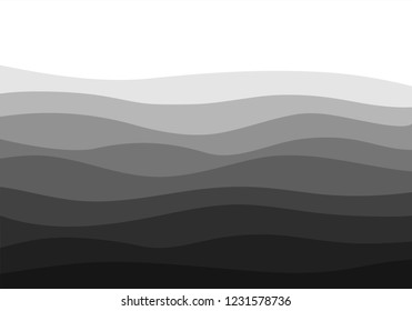 Background Sample Black Wave Gradient Transition Stock Vector (Royalty ...