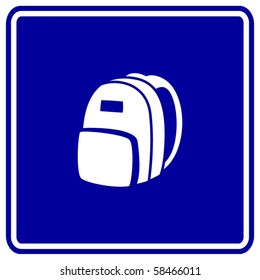 Backpack Sign Stock Vector (Royalty Free) 58466011 | Shutterstock