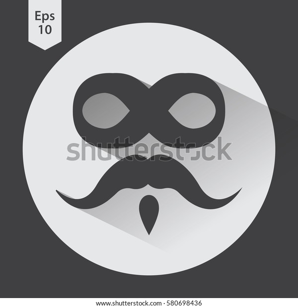 Bad Guy Mask Flat Icon Symbol Stock Vector (Royalty Free) 580698436 ...