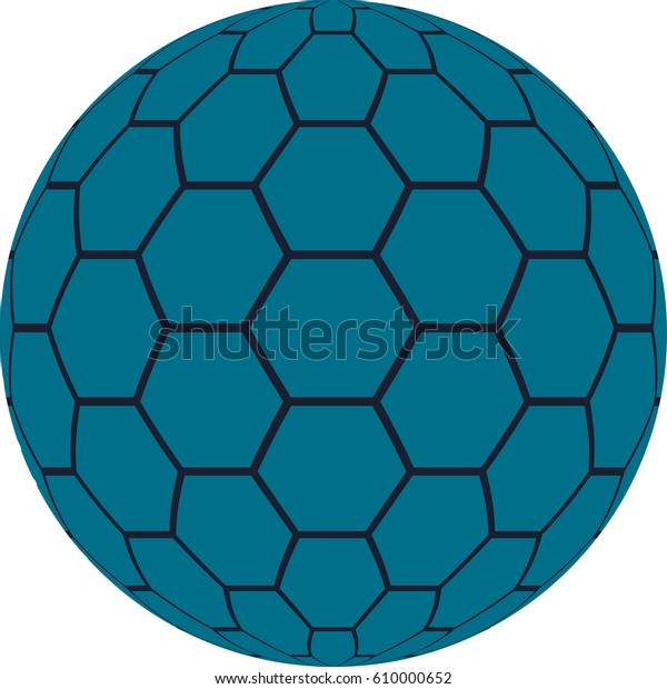 Ball Hexagons Stock Vector (Royalty Free) 610000652 | Shutterstock
