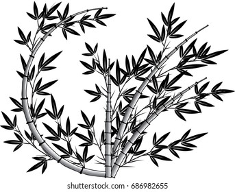 Bamboo Design Vector Stock Vector (Royalty Free) 686982652 | Shutterstock
