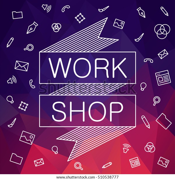 Banner Invitation Hackathon Workshop Vector Banner Stock Vector ...