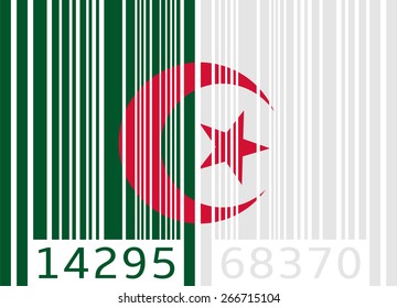 Bar Code Flag Algeria Stock Vector (Royalty Free) 266715104 | Shutterstock
