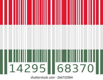 Barcode Set Color Saudi Arabia Flag Stock Vector (Royalty Free ...