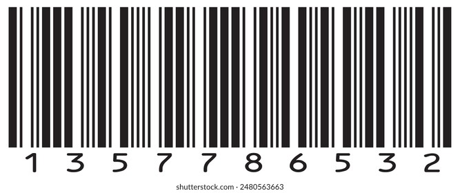 Barcode Icon Barcode Icon Vector Numbers Stock Vector (Royalty Free ...