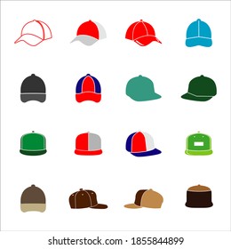Baseball Cap Template Set Vector Eps10 Stock Vector (Royalty Free ...