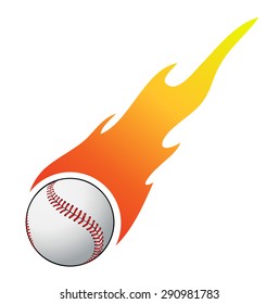 Baseball Flames Vector Stock Vector (Royalty Free) 290981783 | Shutterstock