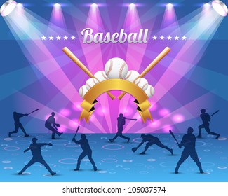 Baseball Theme Vector Design Stock Vector (Royalty Free) 106115021 ...