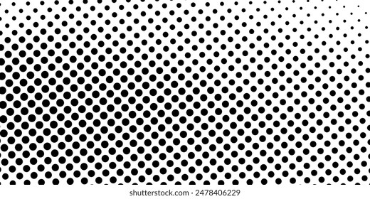 Basic Halftone Dots Effect Black White Stock Vector (Royalty Free ...