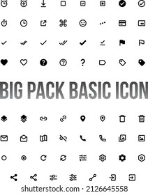 Basic Icons Pack Web App Stock Vector (Royalty Free) 2126645558 ...