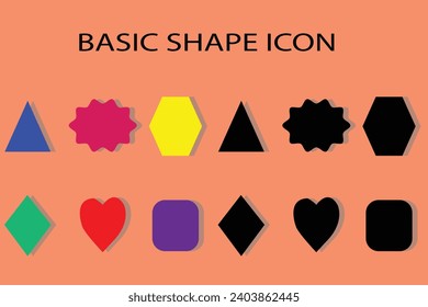 Basic Shape Elements Sharp Rounded Edges Stock Vector (Royalty Free) 2403862445 | Shutterstock