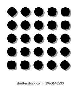 Basic Shapes Vector Set Geometrical Collection Stock Vector (Royalty ...