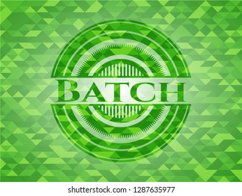 Batch Green Emblem Mosaic Background Stock Vector (Royalty Free ...