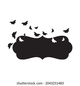 Bats Frame Halloween Theme Vector Artwork Stock Vector (Royalty Free ...