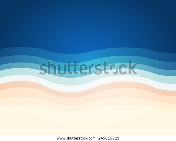 Beach Abstract Background Vector Illustration Stock Vector (Royalty ...