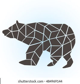 Bear Triangle Style Vector Stock Vector (Royalty Free) 484969144 ...
