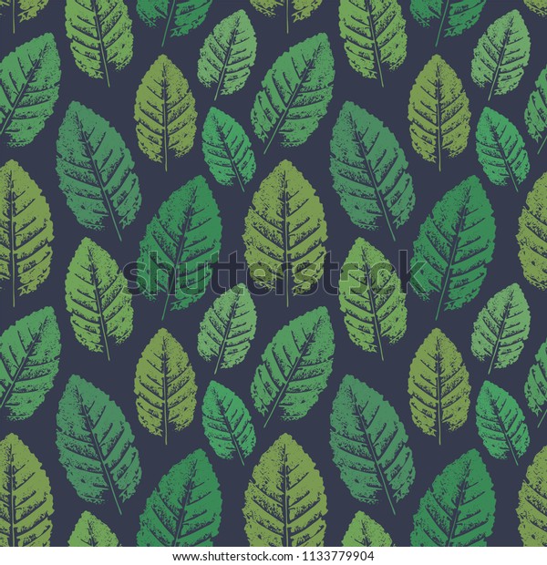 Beautiful Leaf Pattern Seamless Stock Vector (Royalty Free) 1133779904 ...
