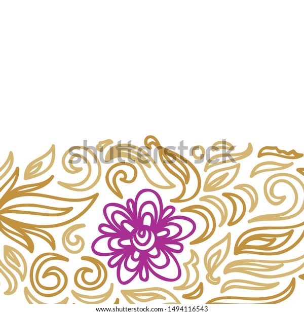 Beautiful Nature Pattern Background Vector Illustration Stock Vector ...