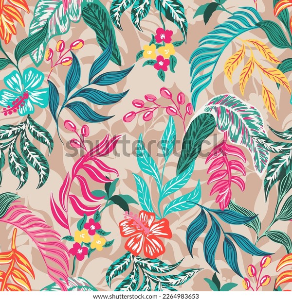 Beautiful Pastel Color Seamless Vector Pattern Stock Vector (Royalty ...