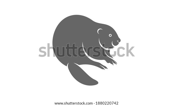 Beaver Logo Vector Creative Beaver Logo Stock Vector (Royalty Free ...