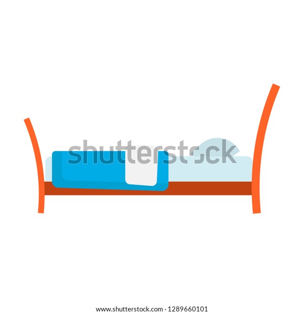 Bed Side View Vector Icon Comfortable Stock Vector (Royalty Free ...
