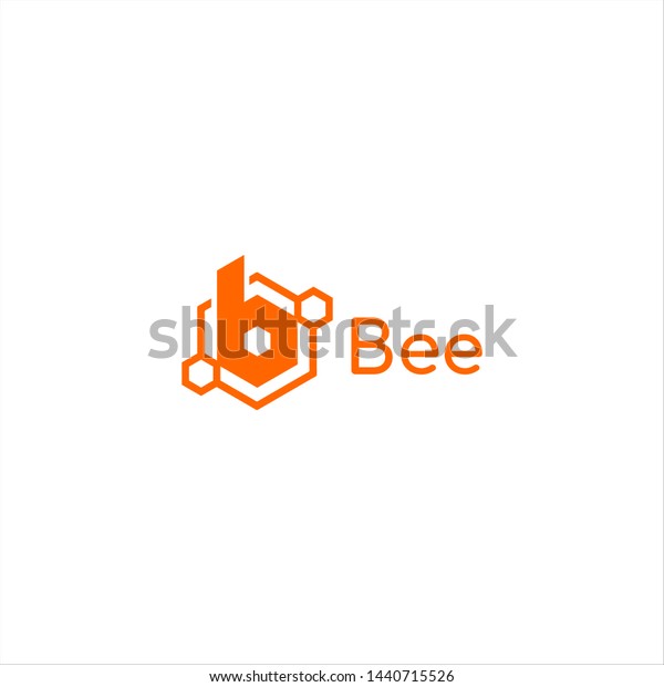 Bee Logo Template Technology Style Stock Vector (Royalty Free ...