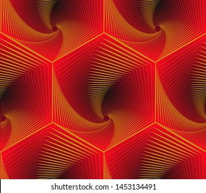 Beehive Style Hexagonal Grid Seamless Pattern: vector de stock (libre de regalías) 1453134491 ...