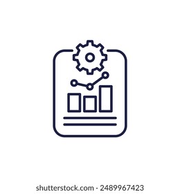 Benchmarking Line Icon Business Benchmark Vector Stock Vector (Royalty Free) 2489967423 ...