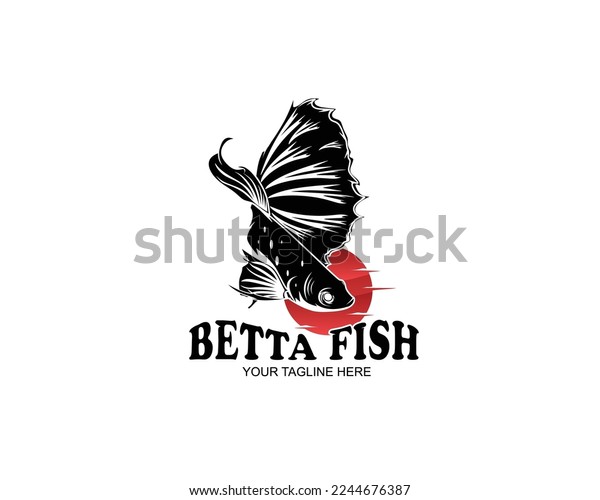Betta Fish Logo Design Vector Stock Vector (Royalty Free) 2244676387 ...