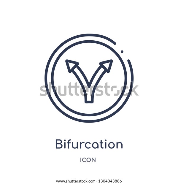 Bifurcation Icon User Interface Outline Collection Stock Vector ...