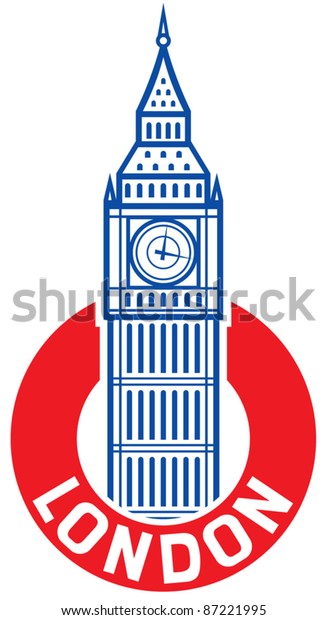 Big Ben Label Stock Vector (Royalty Free) 87221995 | Shutterstock