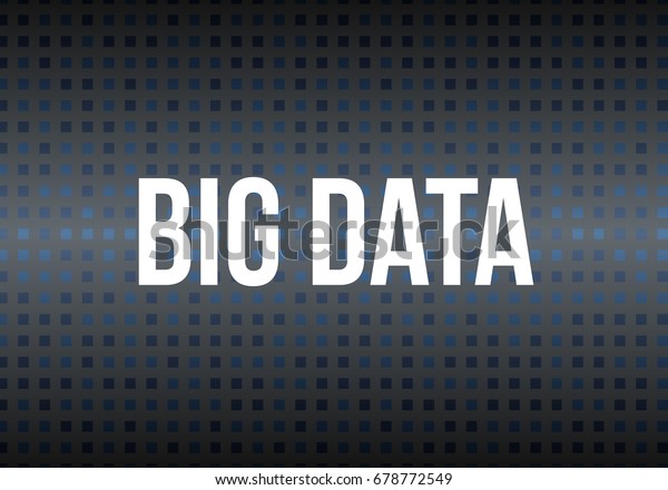 Big Data Algorithms Analysis Information Minimalistic Stock Vector ...