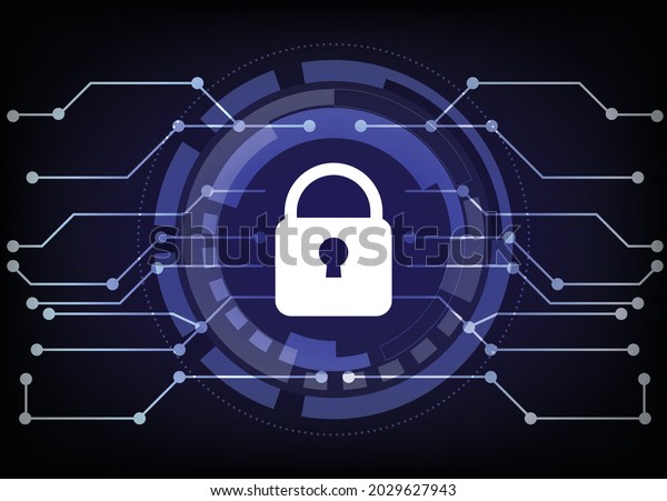 Big Data Secure Symbol Vector Stock Vector (Royalty Free) 2029627943 ...