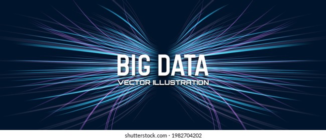 Big Data Visualization Abstract Technology Background Stock Vector (Royalty Free) 1982704202 ...