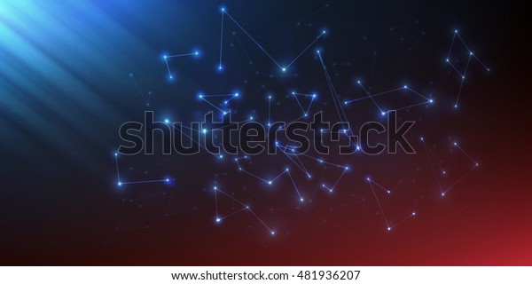 Big Data Visualization Abstract Vector Polygonal Stock Vector (Royalty ...