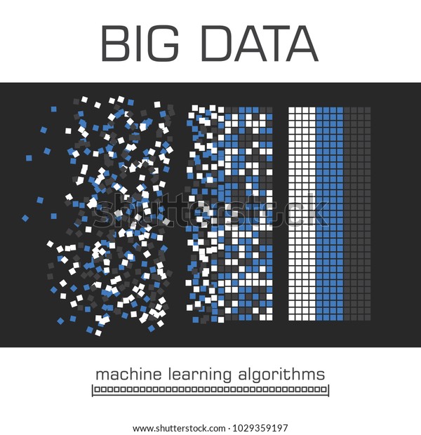Big Data Visualization Machine Learning Algorithms Stock Vector ...