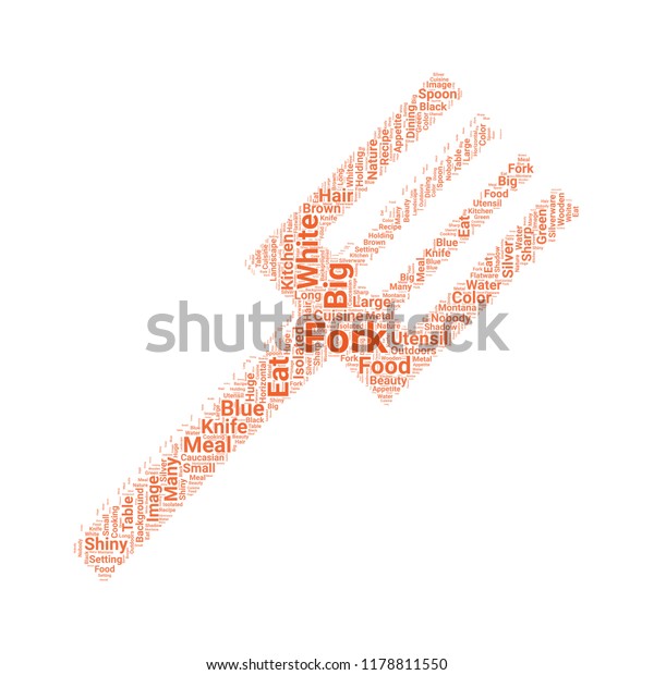 Big Fork Word Cloud Vector Design Stock Vector (Royalty Free ...