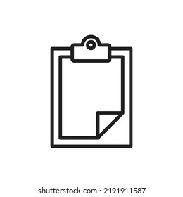 Big Notes Outline Icon Vector Illustration Stock Vector (Royalty Free ...