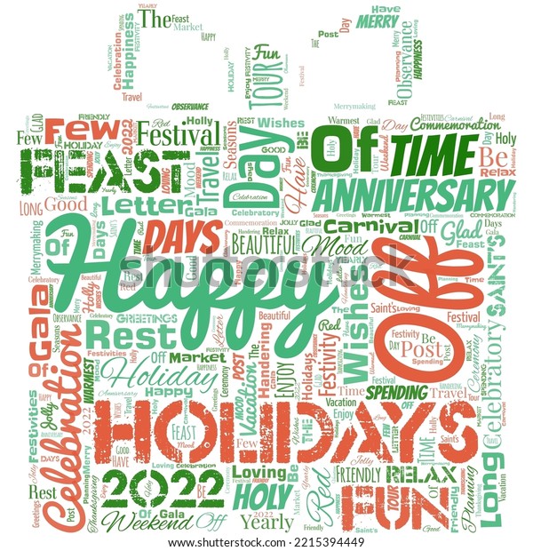 Big Word Cloud Shape Present Words Stock Vector (Royalty Free ...