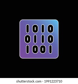 Binary Code Blue Gradient Vector Icon Stock Vector (Royalty Free) 1991223710 | Shutterstock
