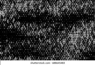 Binary Code Halftone Pattern Vector Illustration Stock Vector (Royalty Free) 688645483 ...