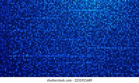 Binary Code On Blue Background Concept Stock Vector (Royalty Free ...